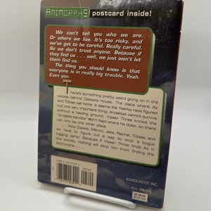 Animorphs - #9 the Secret - KA Applegate - 1997 Scholastic Book - Wolf ...