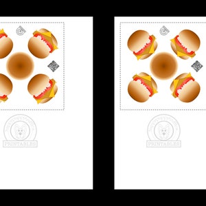 Origami Hamburgers, Origami Cube-shaped Food, Toy Origami, Printable ...
