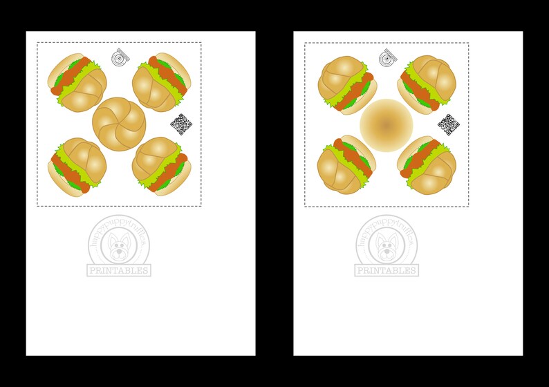 Origami Hamburgers, Origami Cube-shaped Food, Toy Origami, Printable ...