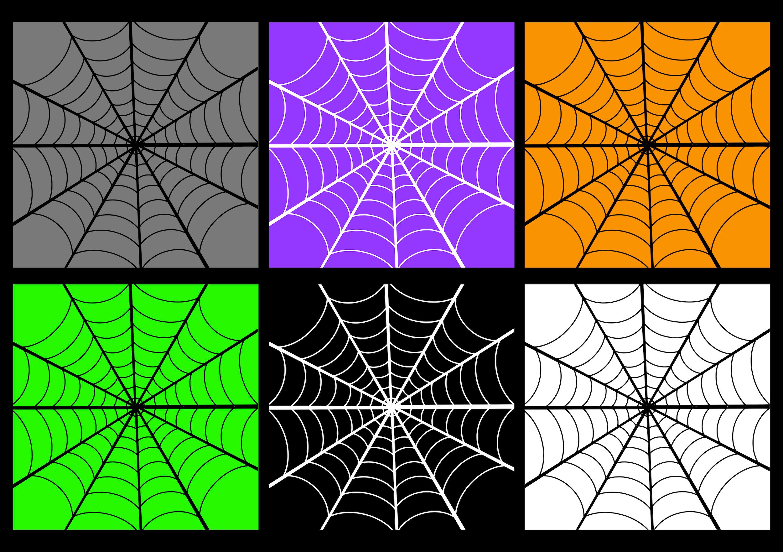 Halloween Spider Web Digital Paper, Halloween Pattern, Spooky Paper ...