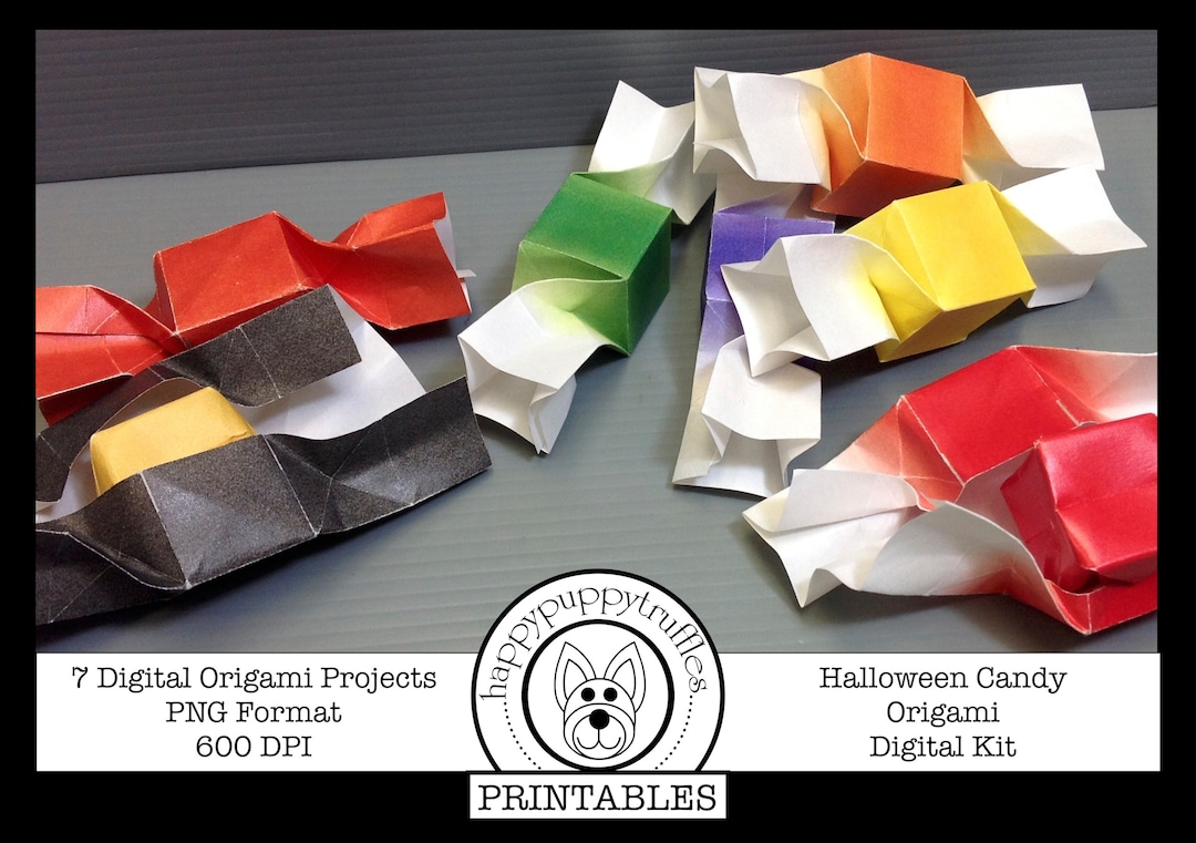 Origami Candy and Mary Jane Peanut Butter Kisses, Origami Desserts Food ...