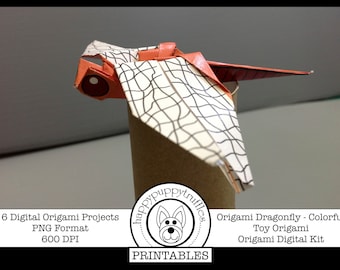 Origami Butterflies, Toy Origami, Printable, Digital Instant Download ...
