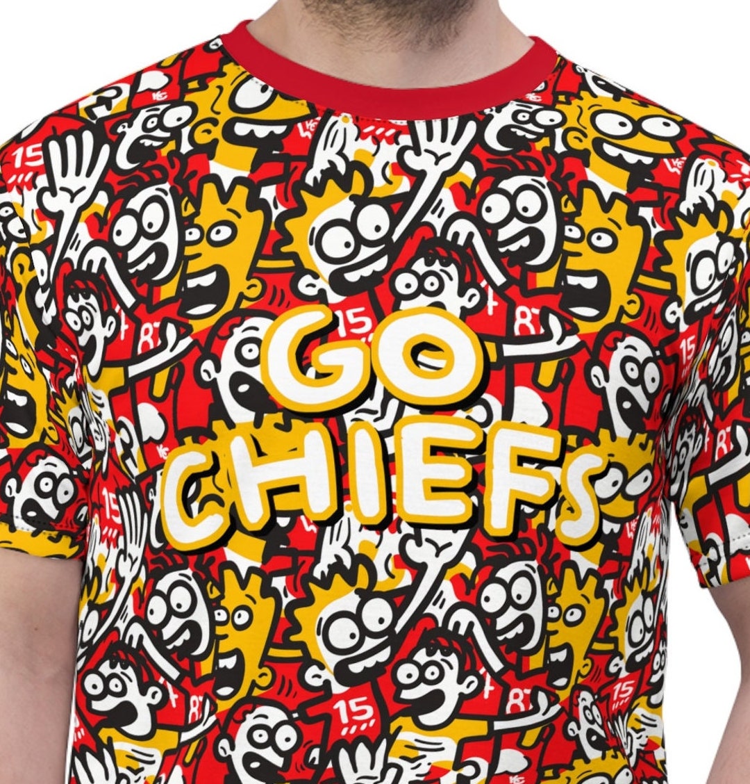 Go Chiefs - KC Chiefs Fans Cartoon - Unisex All-over Print Cut & Sew ...
