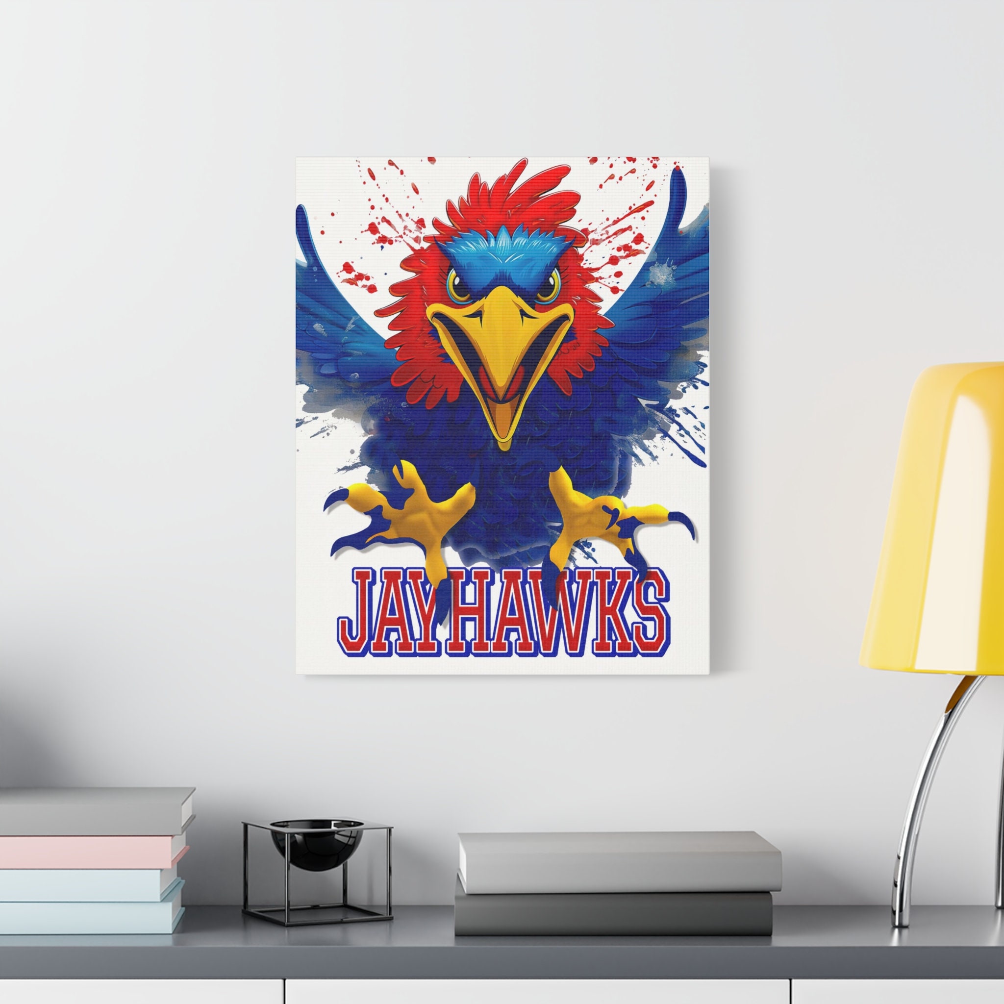 KANSAS Jay Gone Wild Kansas Jayhawks Classic Canvas Wall Art 2 Sizes - Etsy