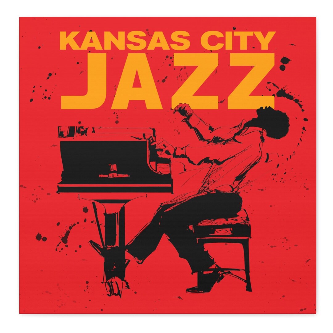 Kansas City Jazz Be Boppin Classic Canvas Wall Art - Etsy