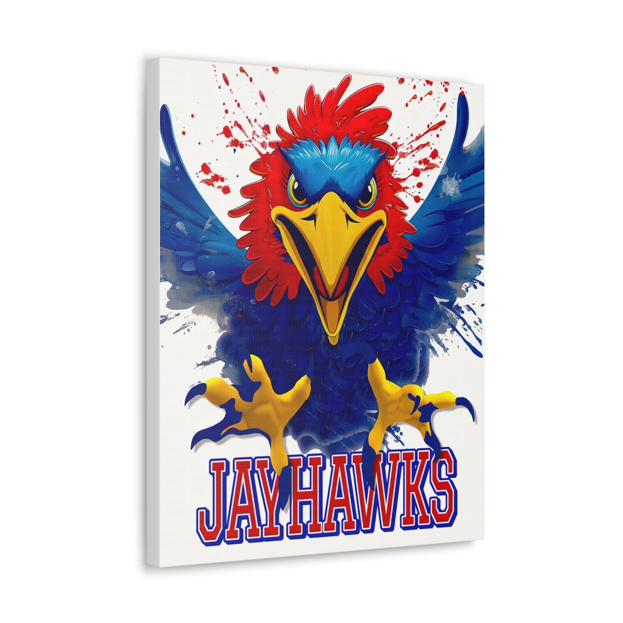 KANSAS Jay Gone Wild Kansas Jayhawks Classic Canvas Wall Art 2 Sizes - Etsy