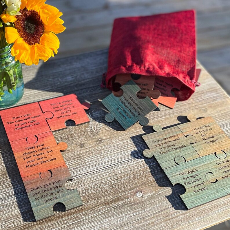 Wooden Jigsaw Puzzle Positive Affirmations Puzzle Puzzle - Etsy