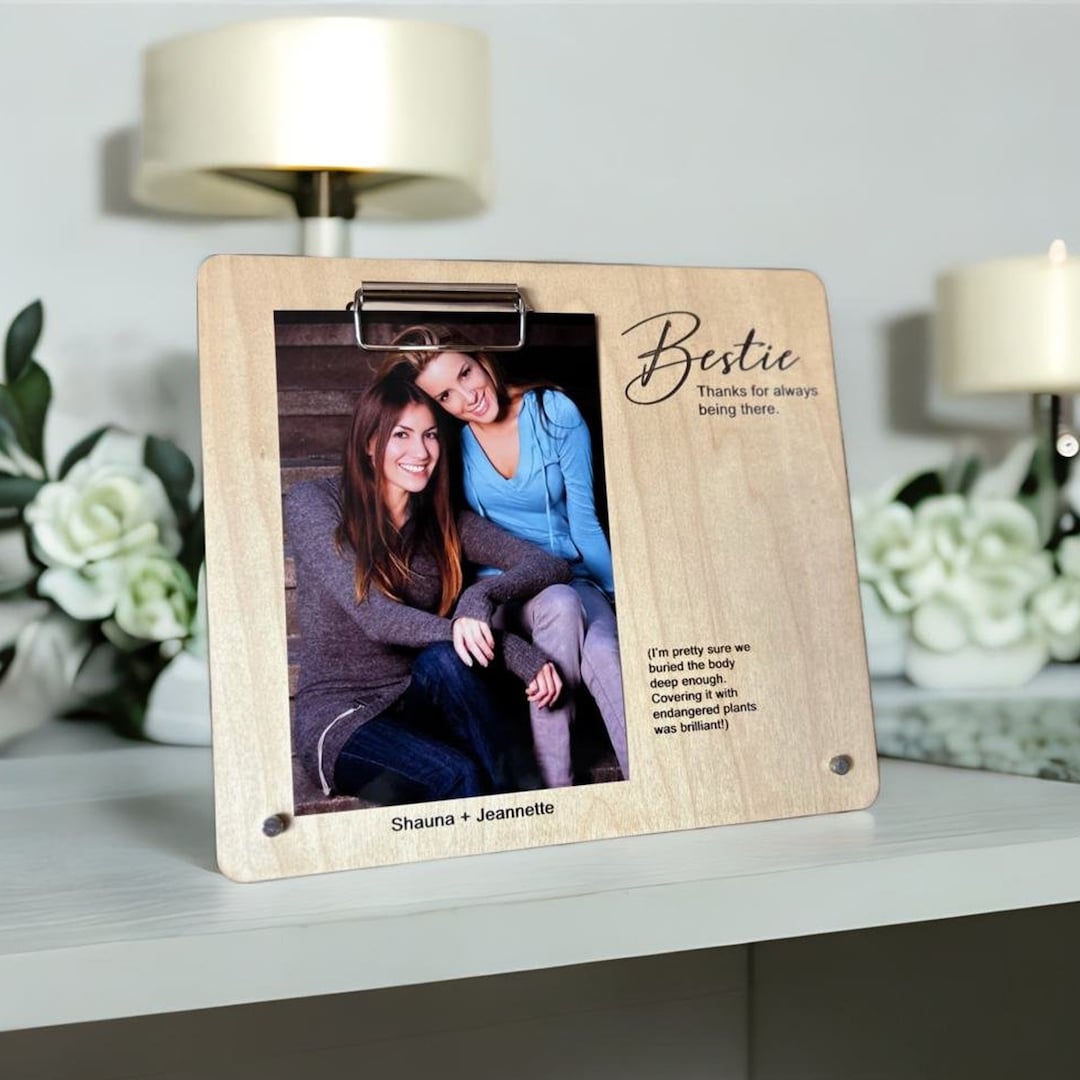 Best Friend Picture Frame, Bestie Photo Frame, Personalized, BFF Gift ...