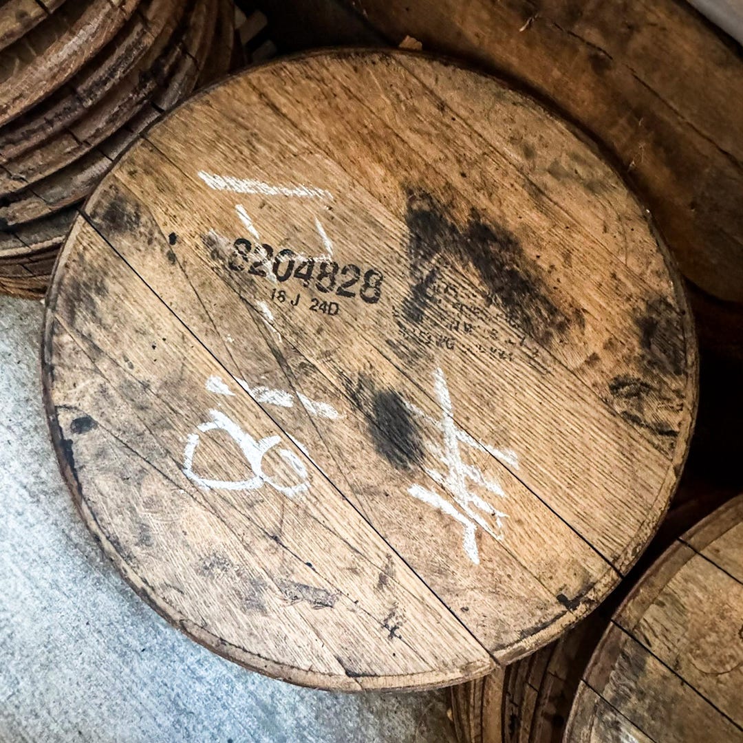 Authentic Bourbon Barrel Head: Kentucky Distillery Stamp, DIY Rustic ...