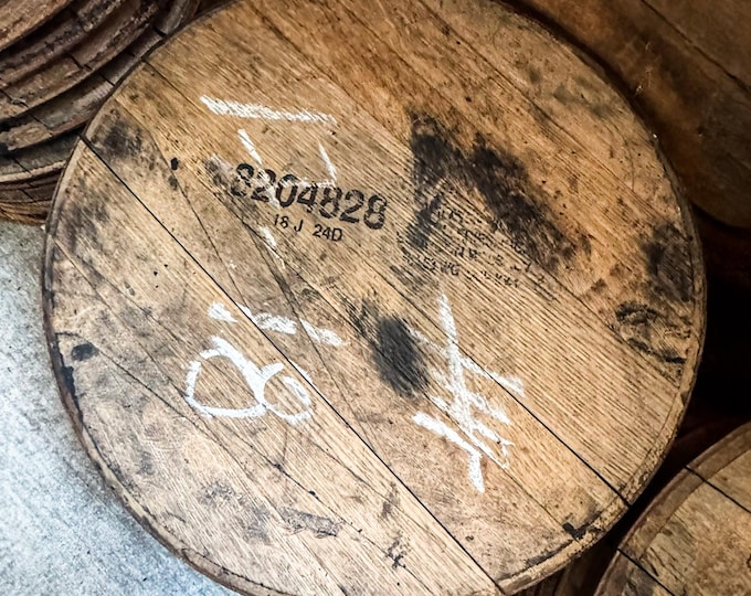 Authentic Bourbon Barrel Head: Kentucky Distillery Stamp, DIY Rustic ...