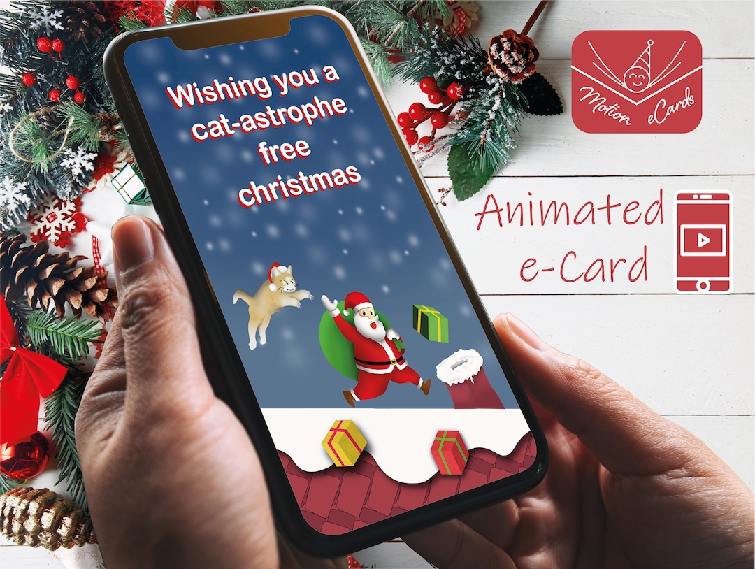 Animated Christmas E-card Video Card CHC-001 - Etsy Australia