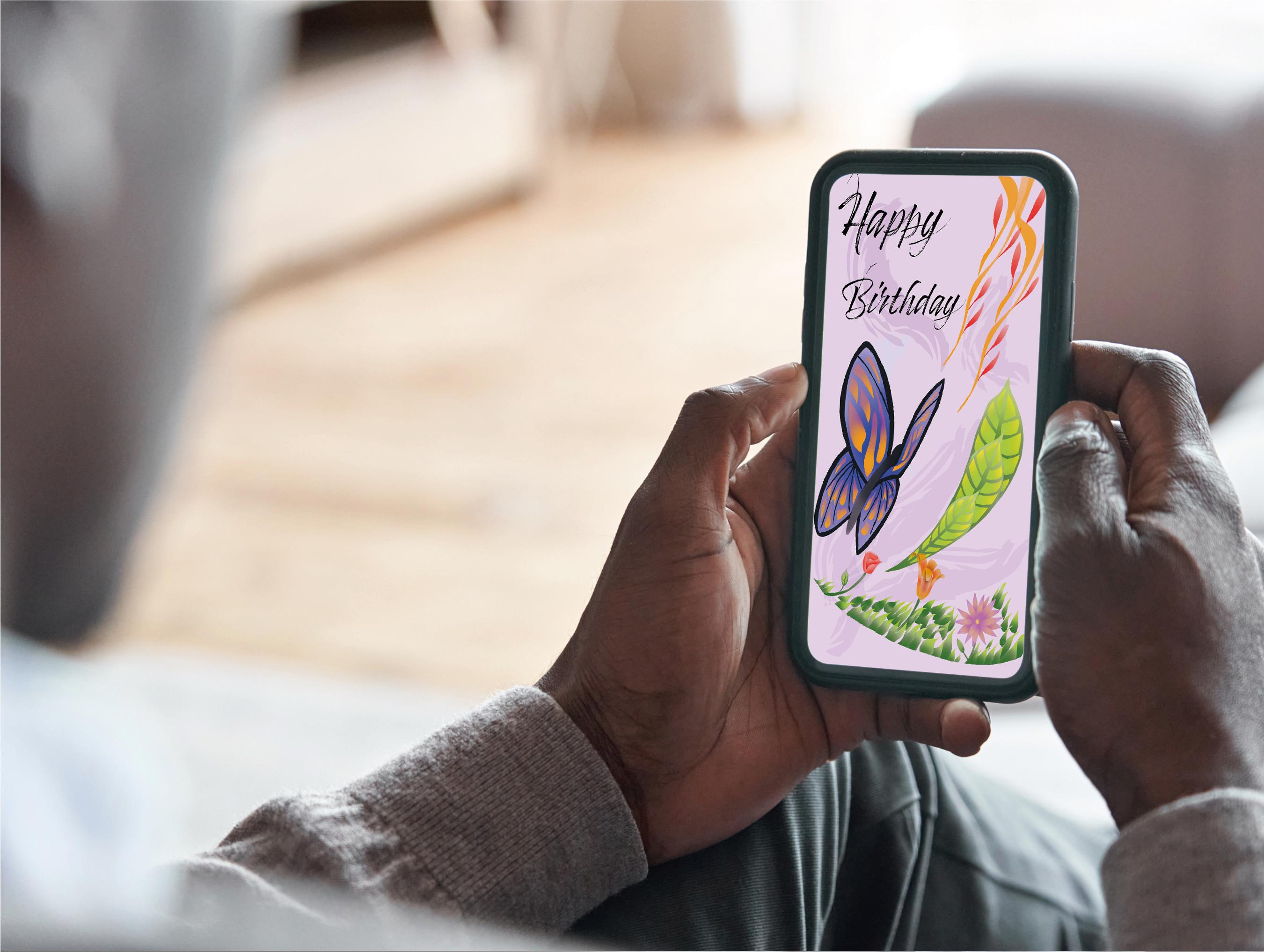 Birthday E-card Template | Video Card | Editable Canva| EC-B-10 - Etsy