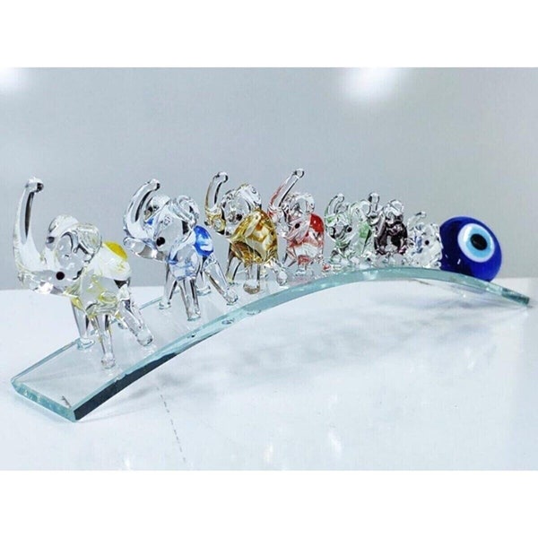 Glass Elephant - Etsy