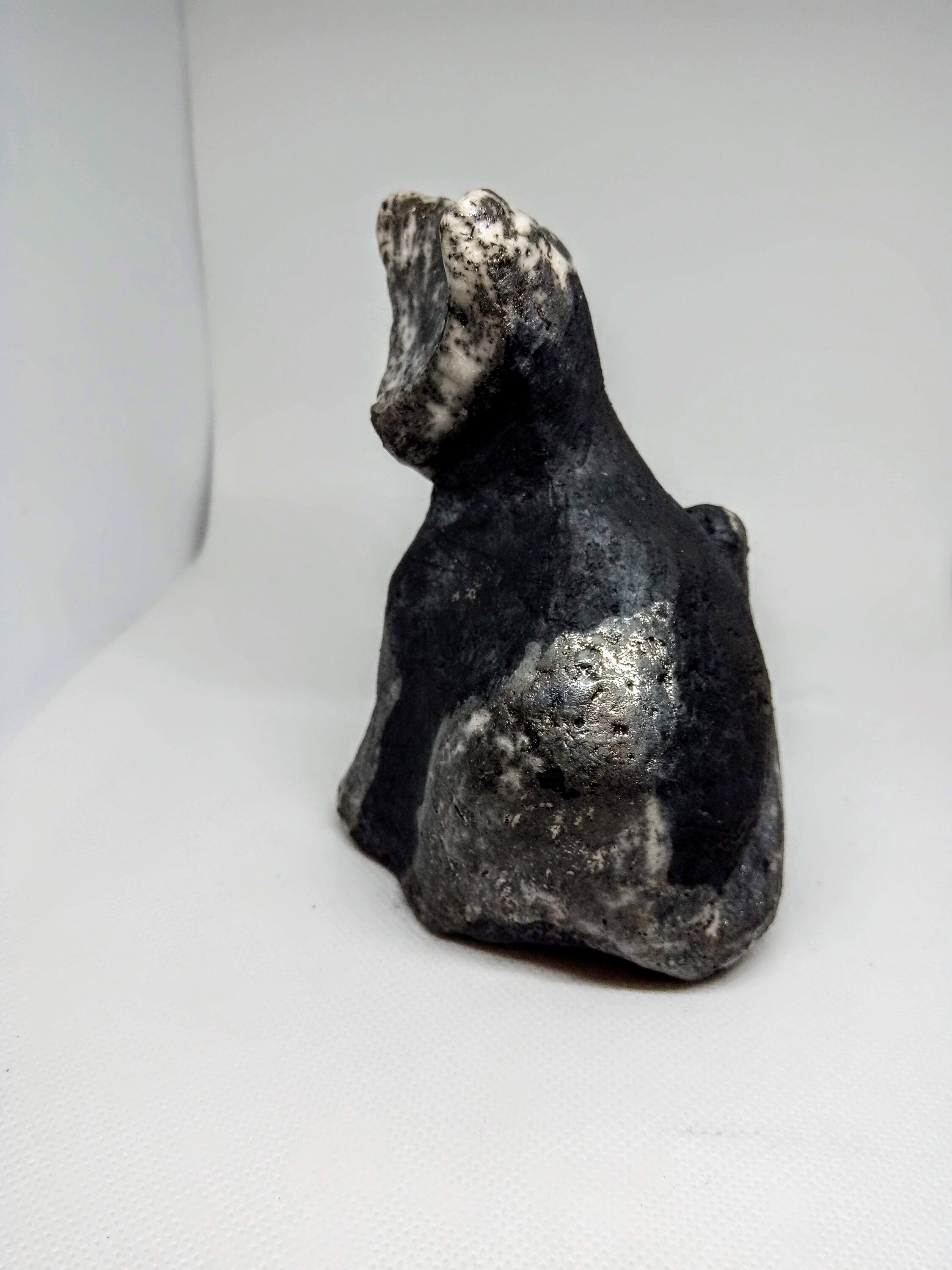 Black Cat Figurine Small Ceramics Cat Raku Ceramics Cat - Etsy