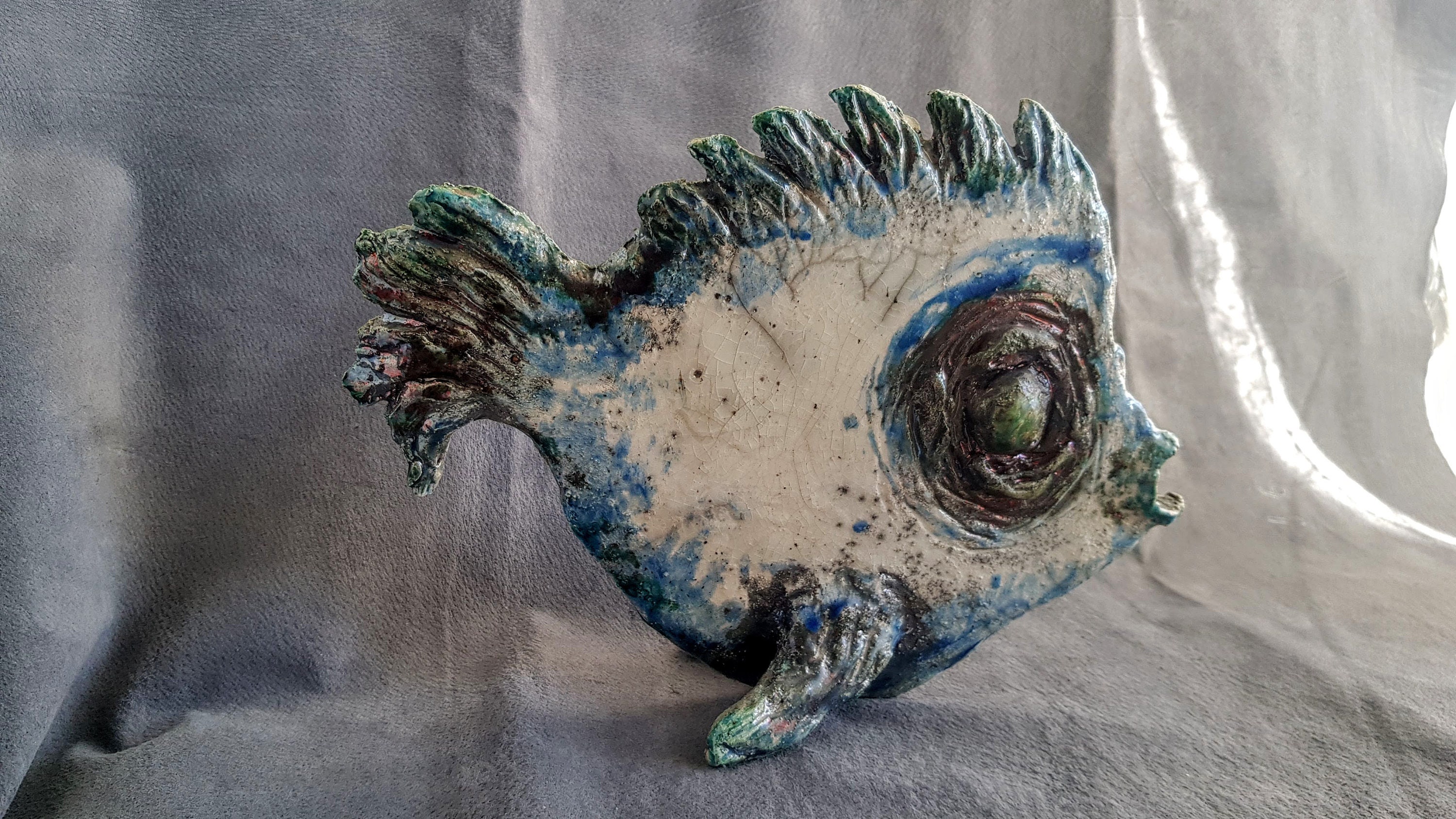 Fish Figurine,original Art,ceramic Sculpture,figurines,modern Art,home ...