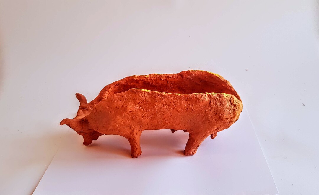 Bull Bowl Art Pottery Bull Ceramics Bowl Handmade Ceramics Bowl Bull ...