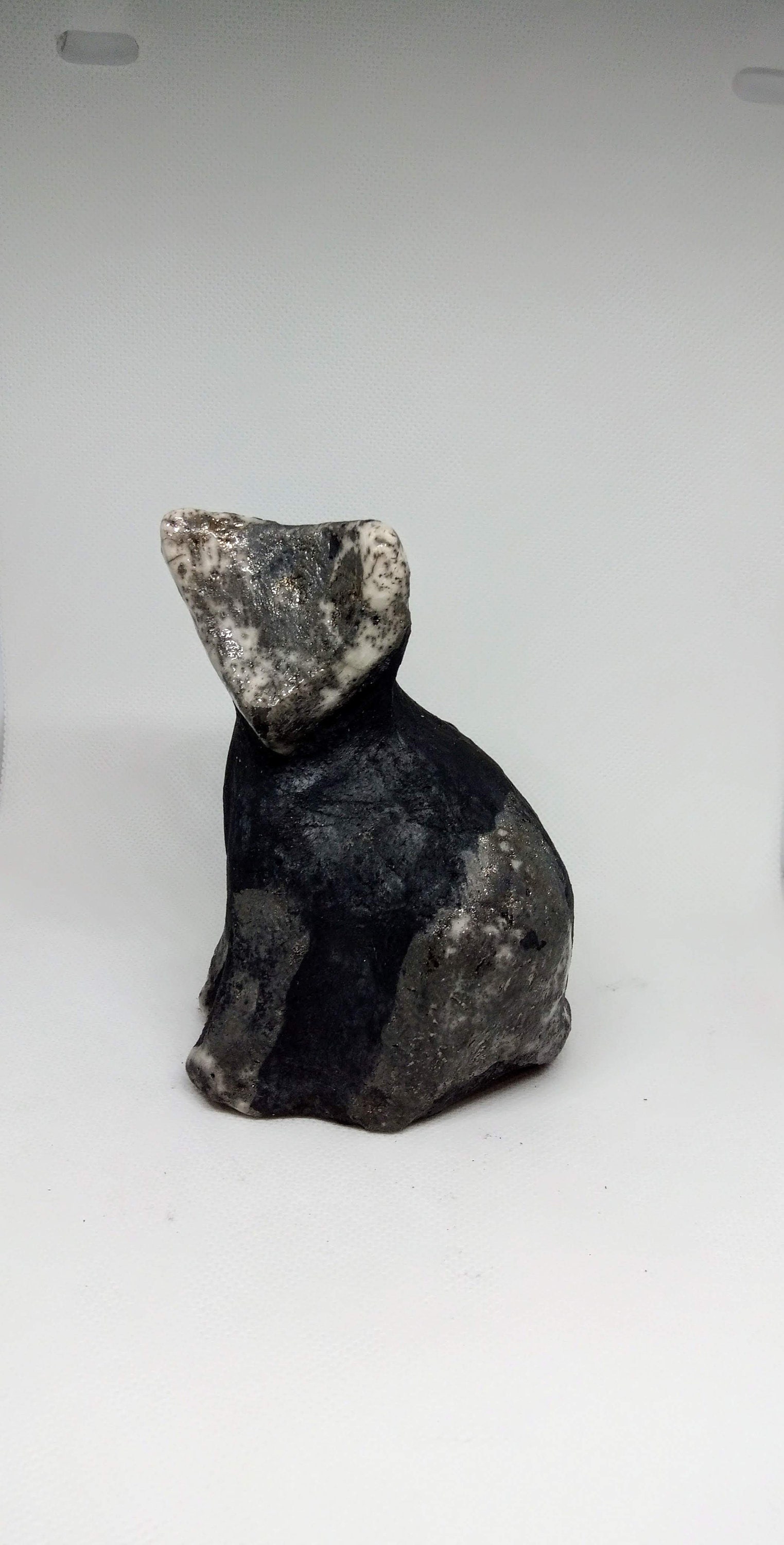 Black Cat Figurine Small Ceramics Cat Raku Ceramics Cat - Etsy