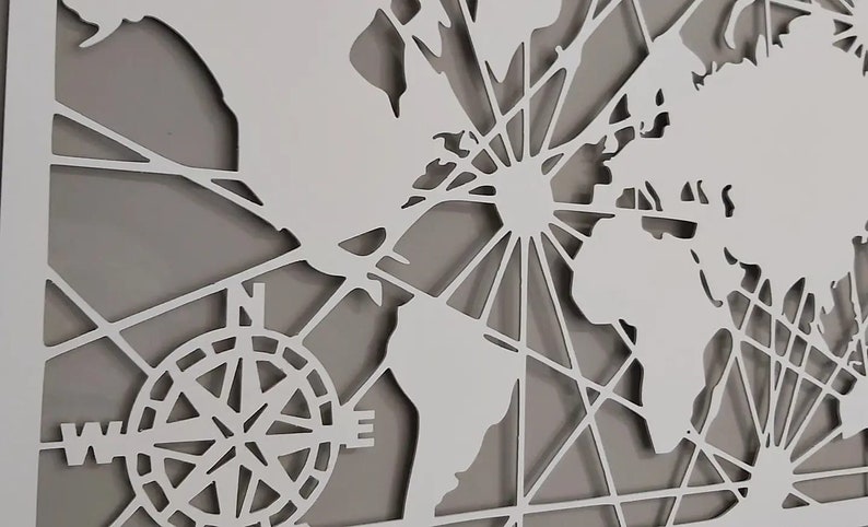 Wooden World Map MDF 4mm World Map Canvas Push Pin Wood Large Travel ...