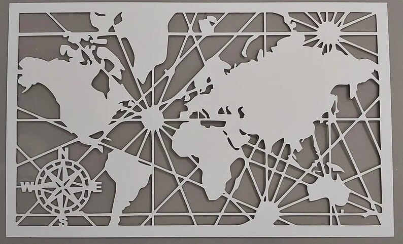 Wooden World Map MDF 4mm World Map Canvas Push Pin Wood Large Travel ...