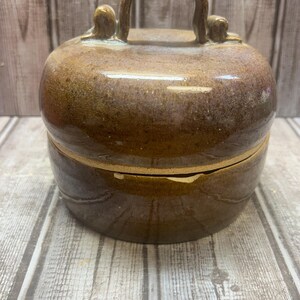 Signed Studio Art Pottery Jar With Lid - Etsy