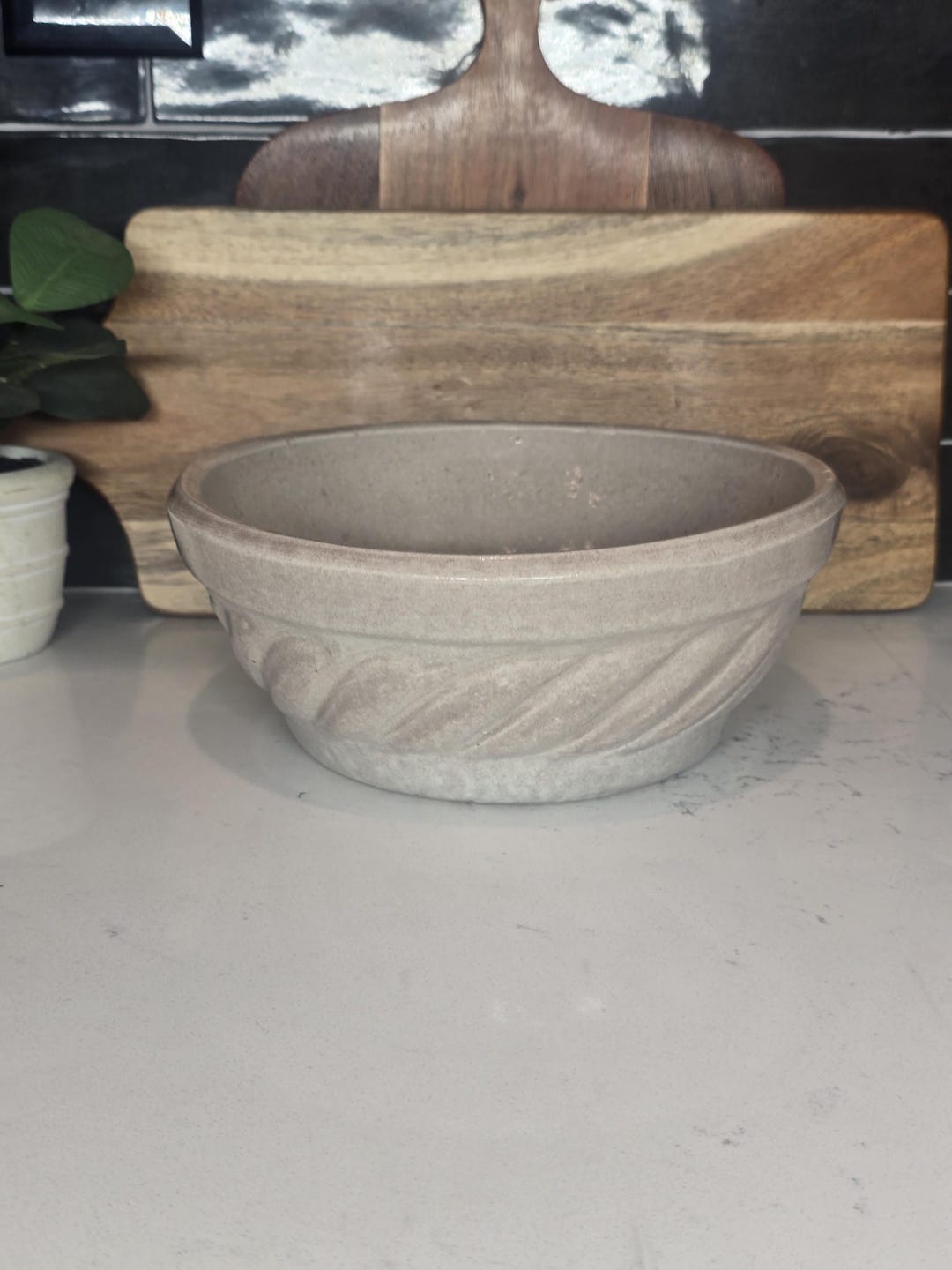 Vintage MP Mountainside Art Pottery Bowl Grey With Swirl Design - Etsy