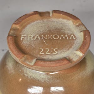 Vintage Frankoma Pedestal Vase, Desert Gold Plainsman, Mid Century - Etsy