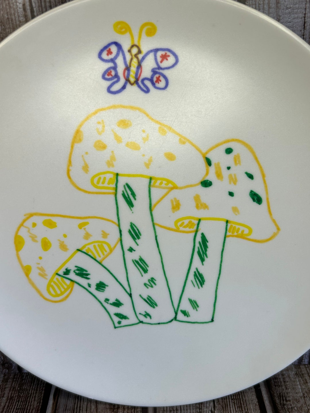 Vintage Hand Painted Texas Ware Plate - Etsy