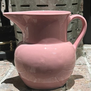 Vintage Ceramic Pink Pitcher Made in Italy - Etsy