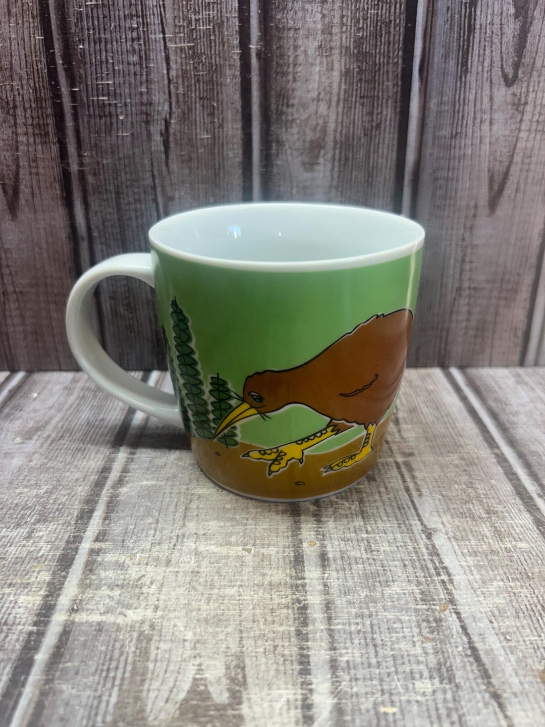 Derek of New Zealand 8 Oz Porcelain Kiwi Silhouette Mug Cup - Etsy