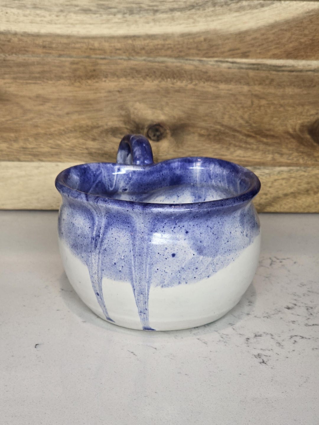 Handmade BEAR Pottery Highland WI Heart Shaped Bowl W/HANDLE - Etsy