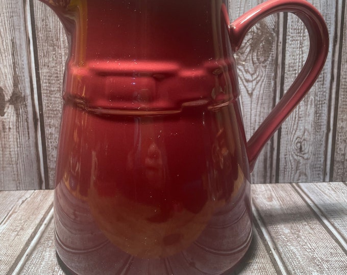 Woven Traditions Tomato red Pitcher by LONGABERGER - Etsy