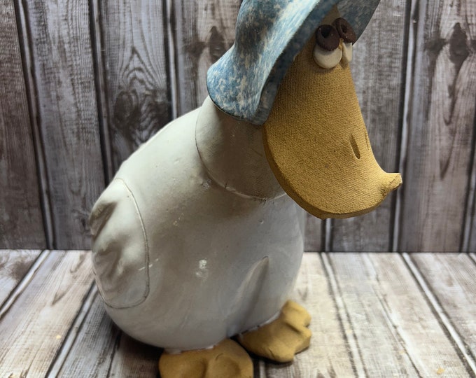 Whimsical Anthropomorphic Duck Art Pottery Figurine - Etsy