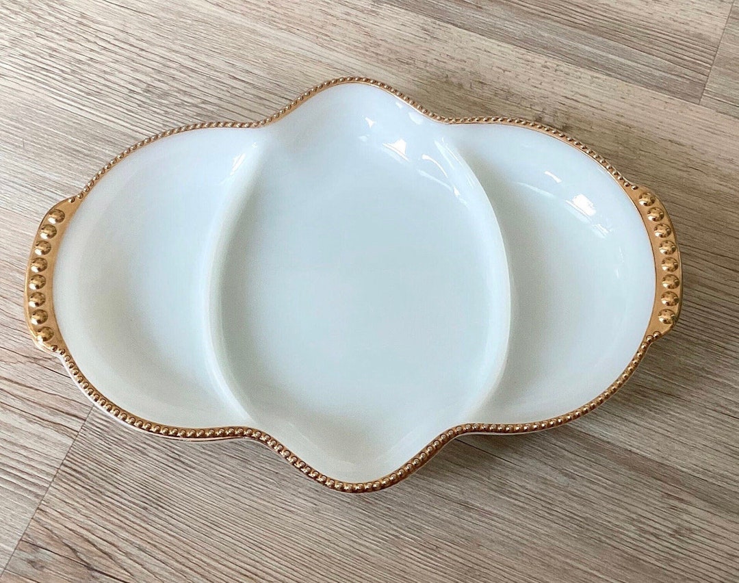Vintage Rare Fire King 11 Oven Ware White Milk Glass Oval Dish, 11 X 8 ...