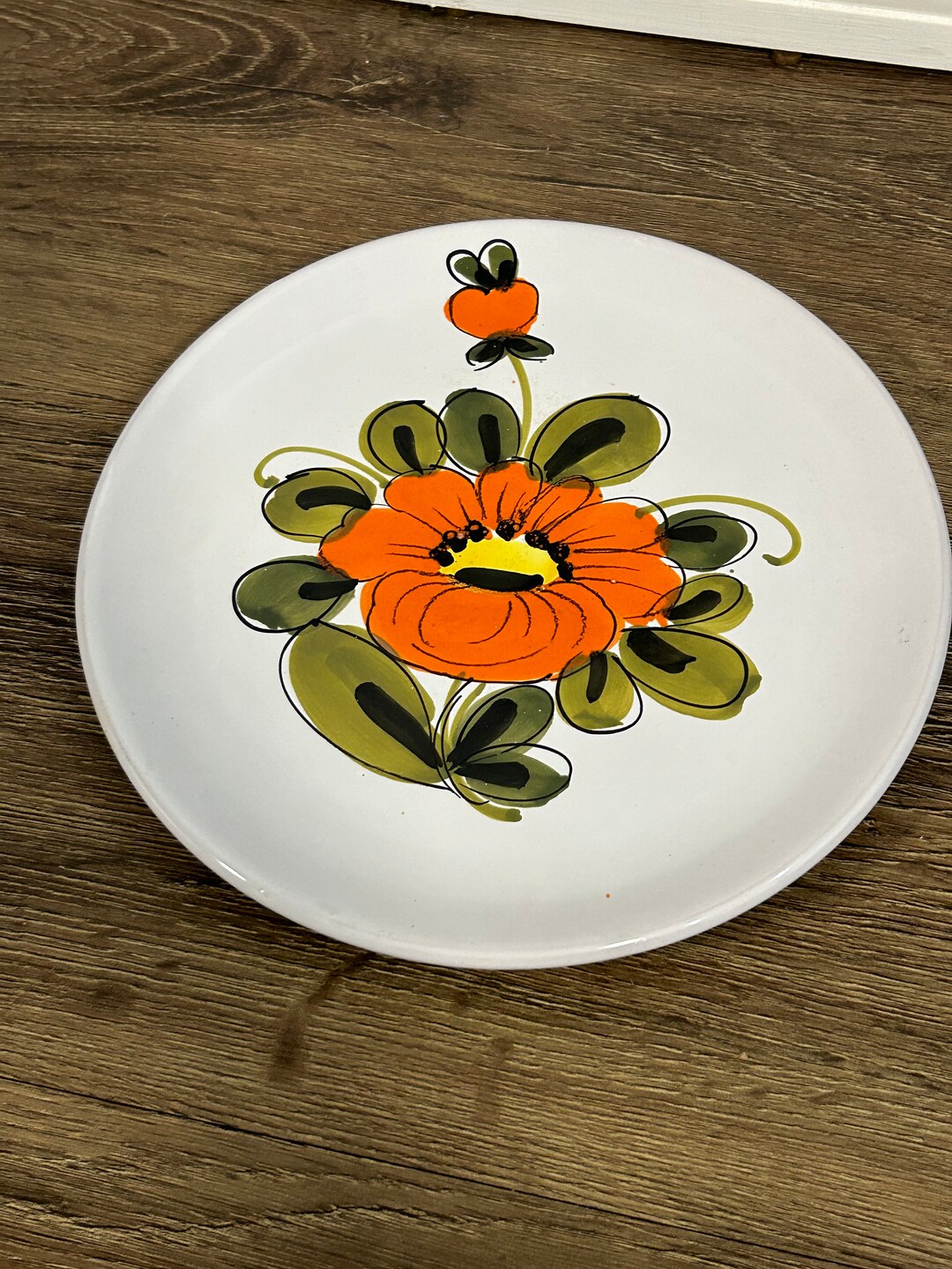 Vintage Italian Pottery Ceramic Hand Painted Dessert Salad Plate Sign ...