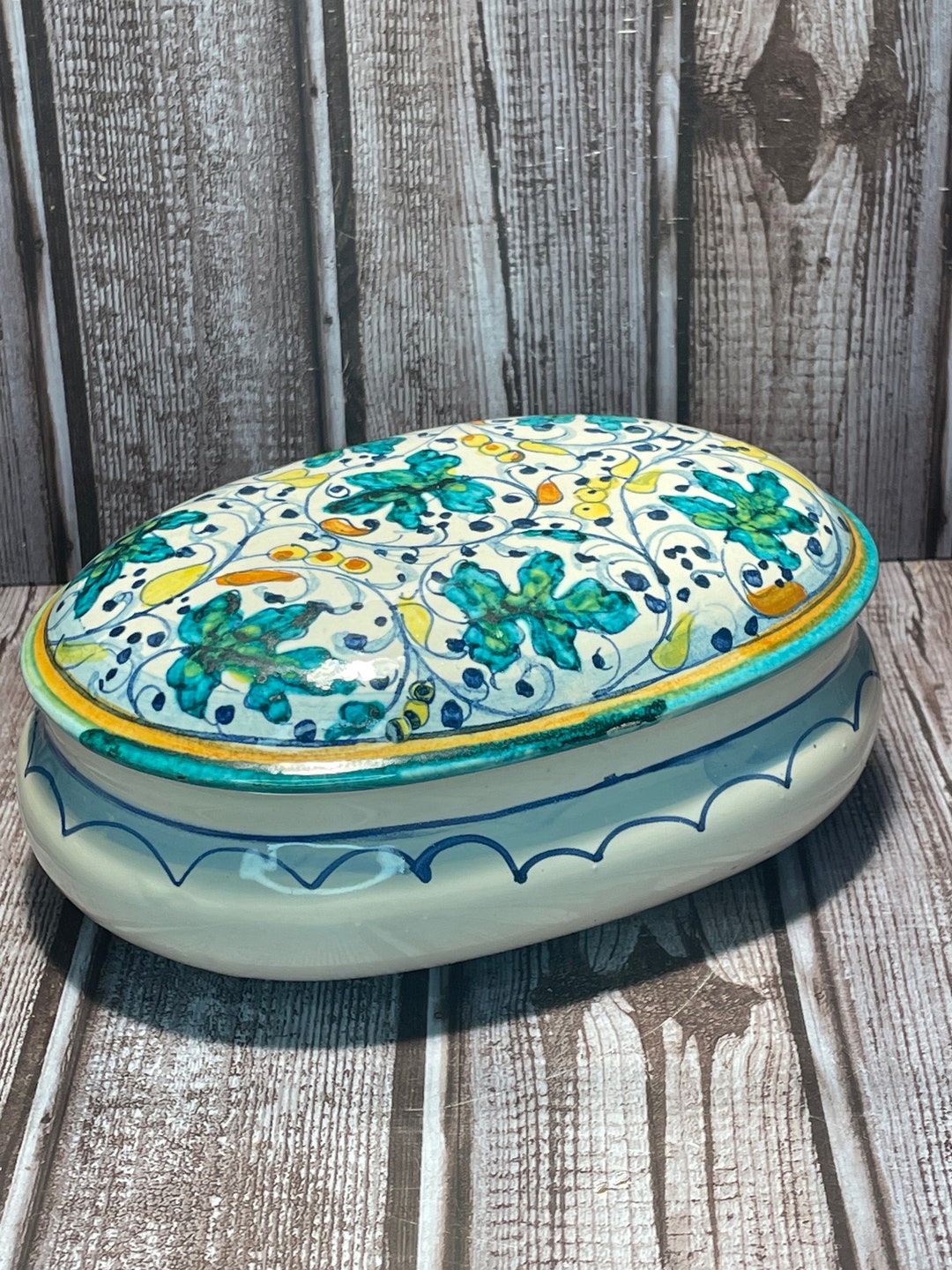 Italian Saca Castelli Vintage Ceramic Pottery Hand Painted - Etsy