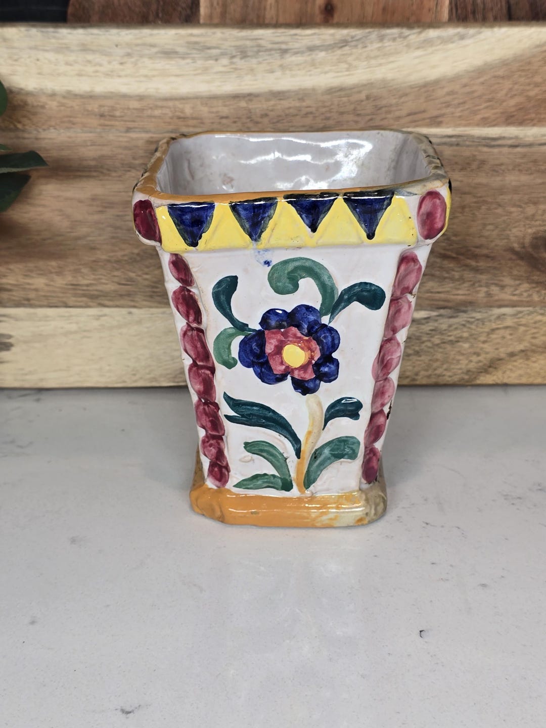 Vintage Italian Pottery Planter Hand Painted - Etsy