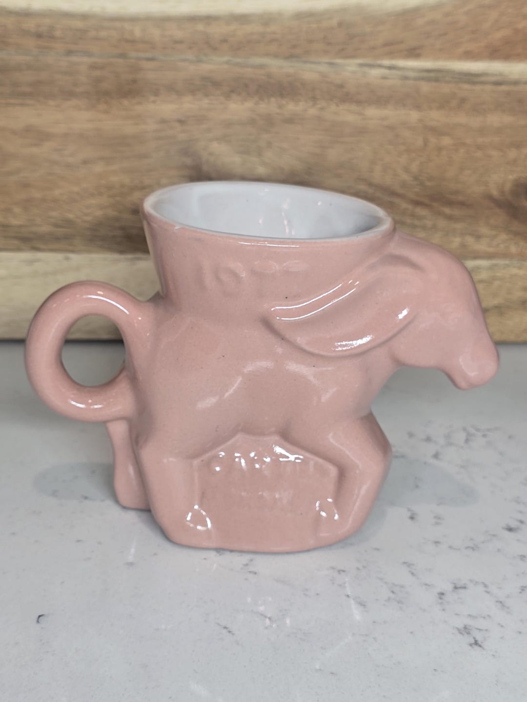 Vintage Frankoma Pottery DEM 1977 Pink Donkey Political Mug - Etsy