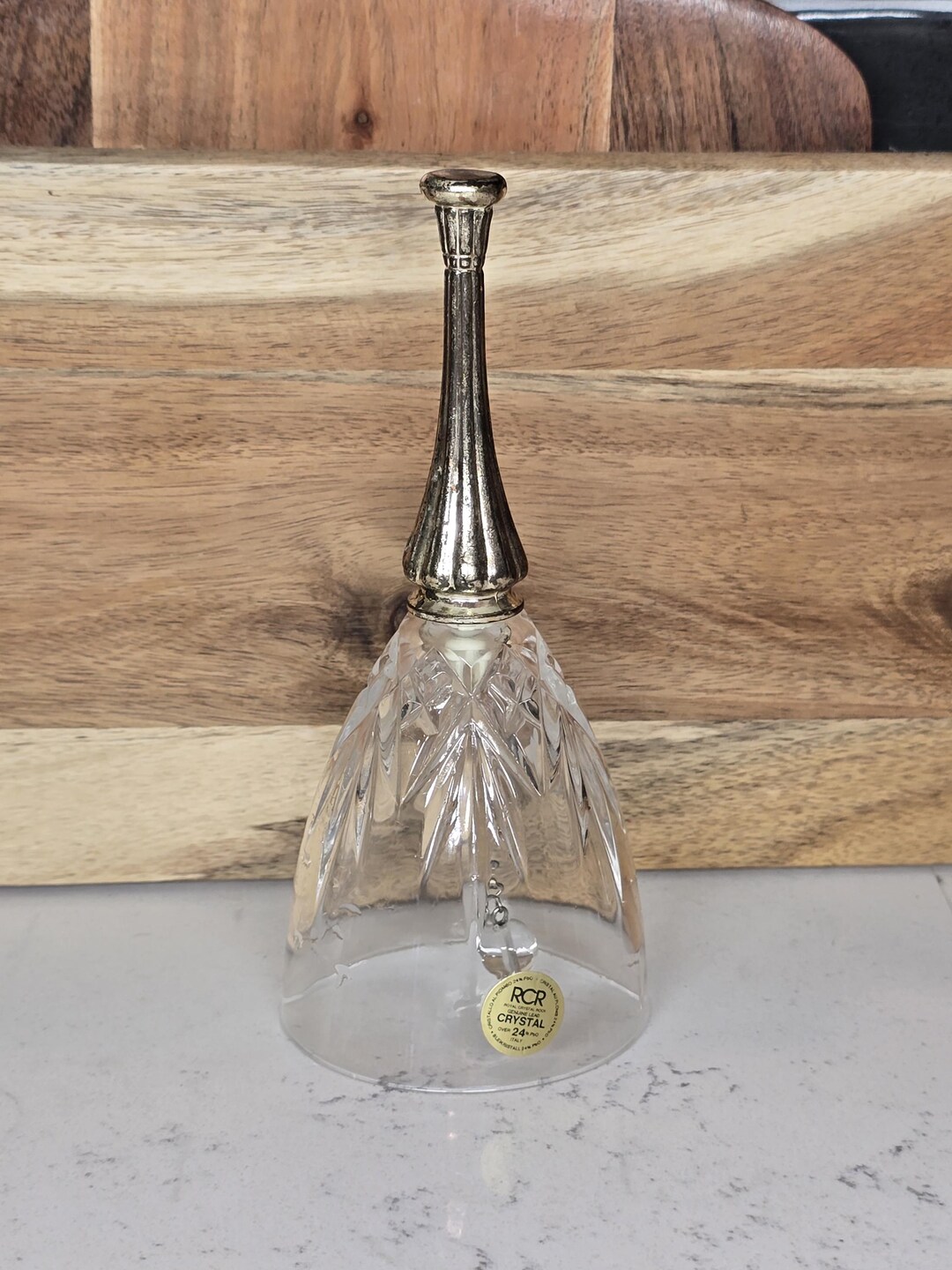 RCR Royal Crystal Glass Rock Lead Crystal Bell - Etsy