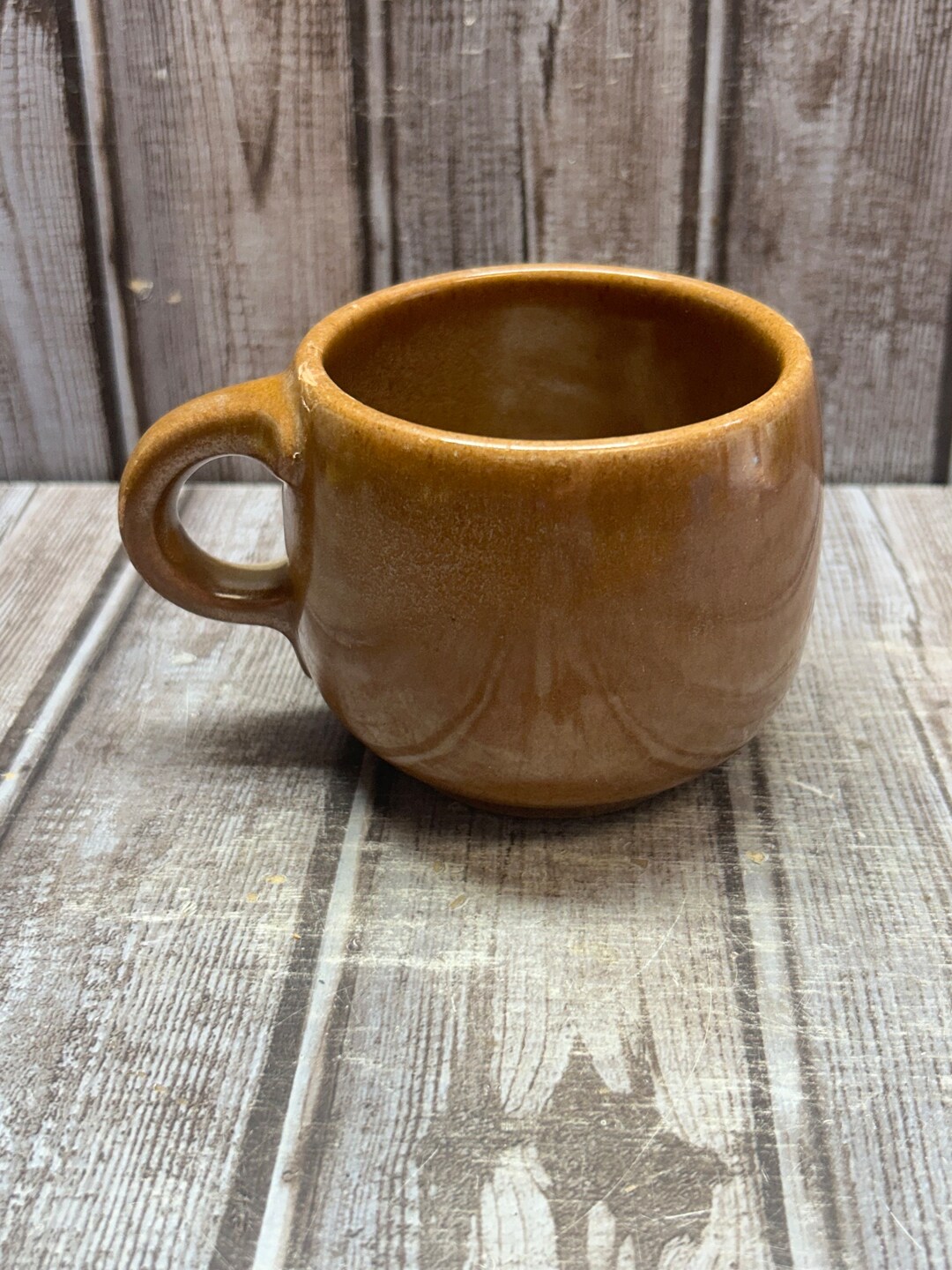 Vintage Frankoma 4C Plainsmen Brown Mug - Etsy