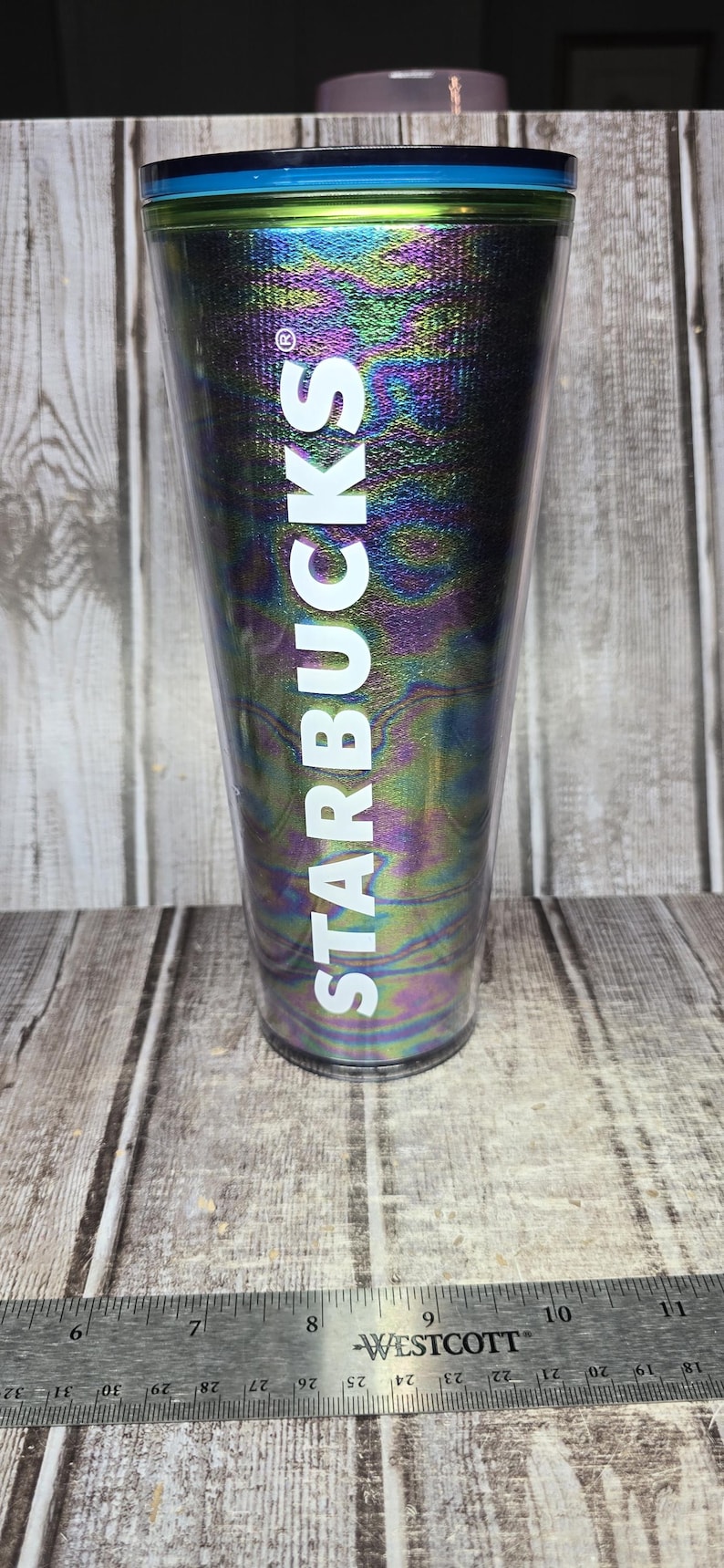 Starbucks Iridescent Oil Slick Venti Tumbler 24 Oz, Metallic Rainbow ...