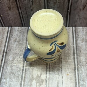 Vintage Stoneware German Handarbeit Salt Glazed Blue Pitcher - Etsy