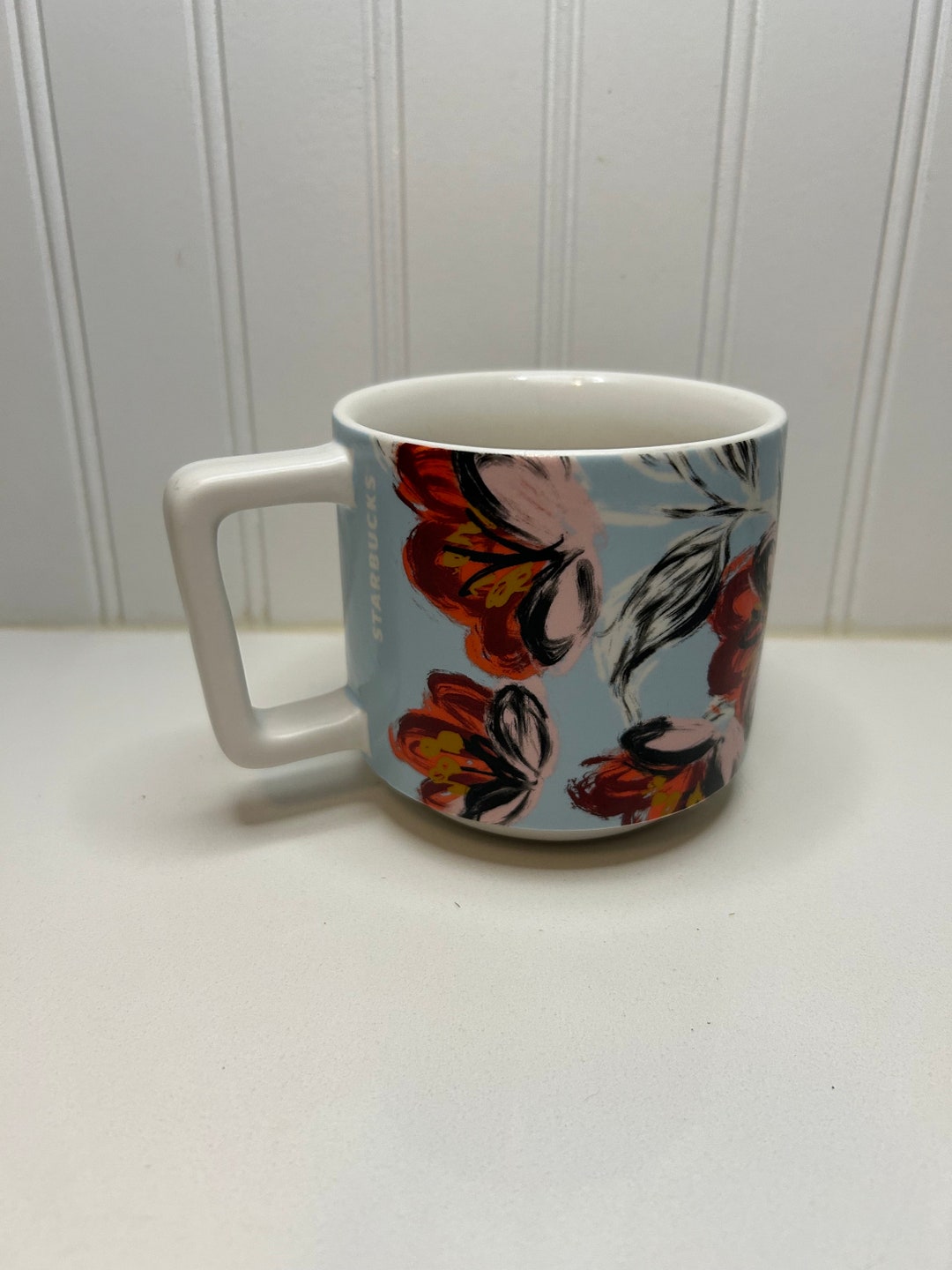 Starbucks 2019 Peony Swirl Ceramic Stackable Mug 14 Oz - Etsy