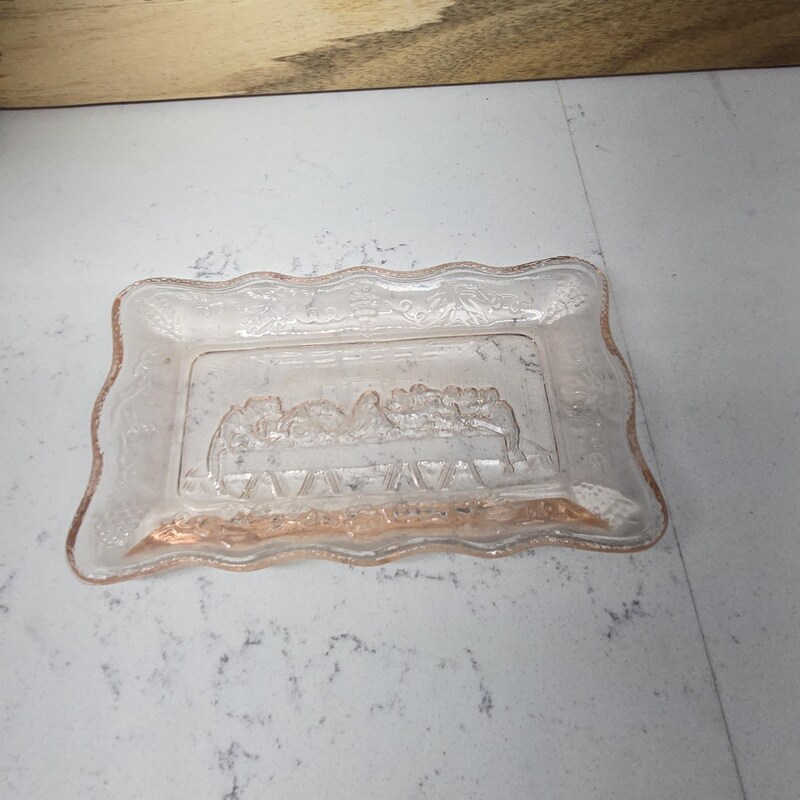 Pink Glass Tray - Etsy