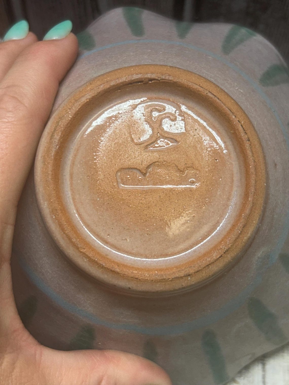 Signed Studio Art Pottery Handled Bowl - Etsy