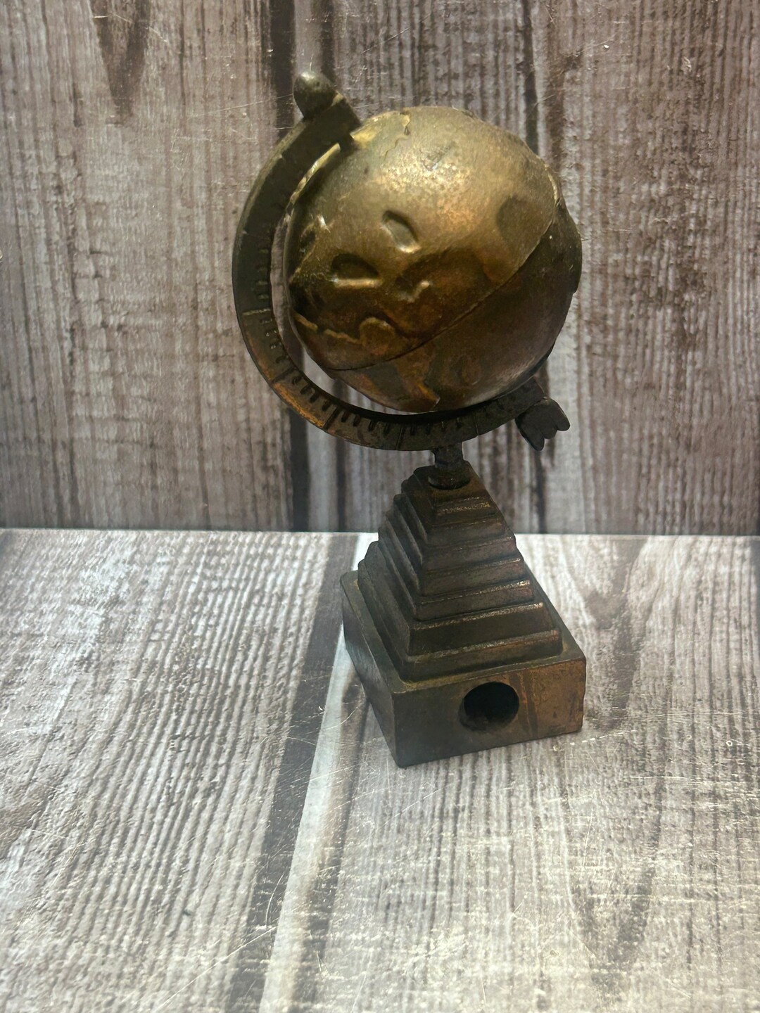 Vintage Earth World Globe Pencil Sharpener - Etsy