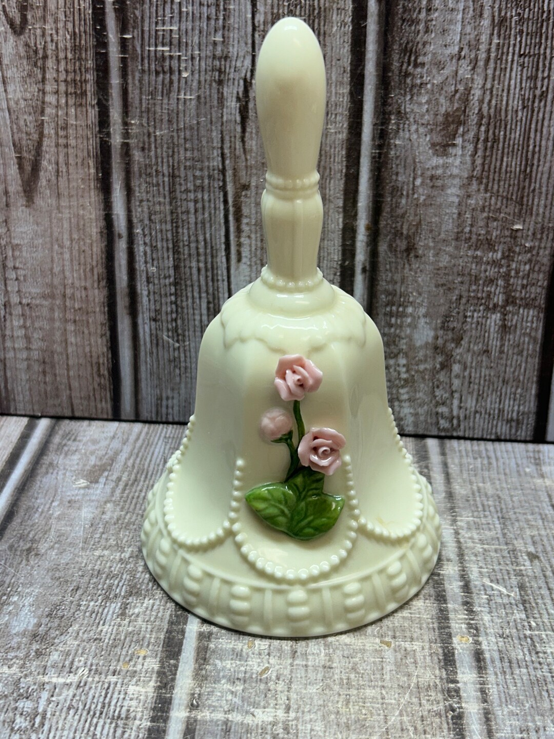 1999 Lefton Geo Z Porcelain Bell With Pink Roses - Etsy