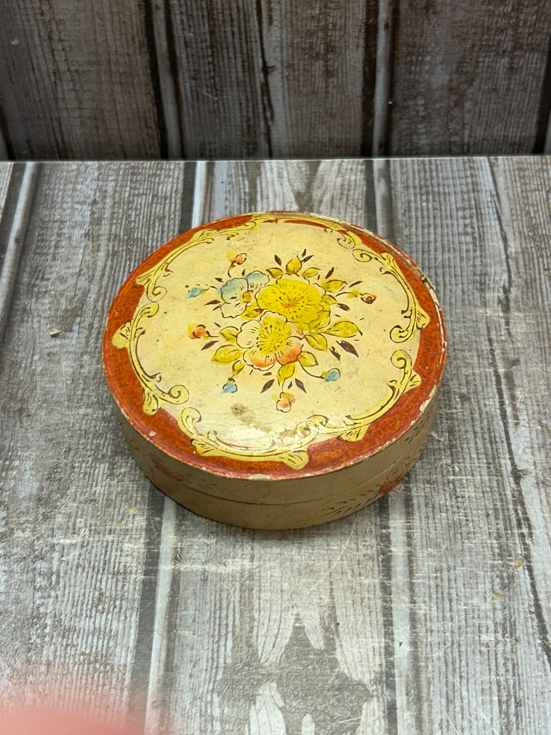 Paper Mache Box Japan Papier Mache Box With 5 Coasters - Etsy