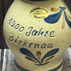 Vintage Stoneware German Handarbeit Salt Glazed Blue Pitcher - Etsy