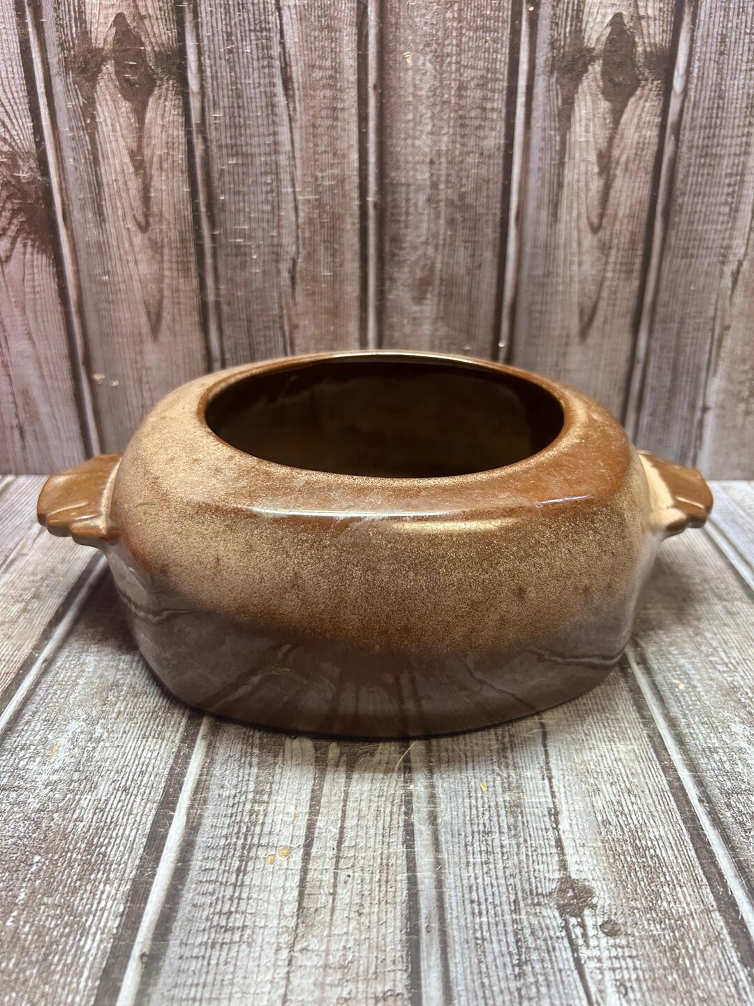 Vintage Frankoma Pottery Casserole Pot, Plainsman Brown Pot Only NO LID ...