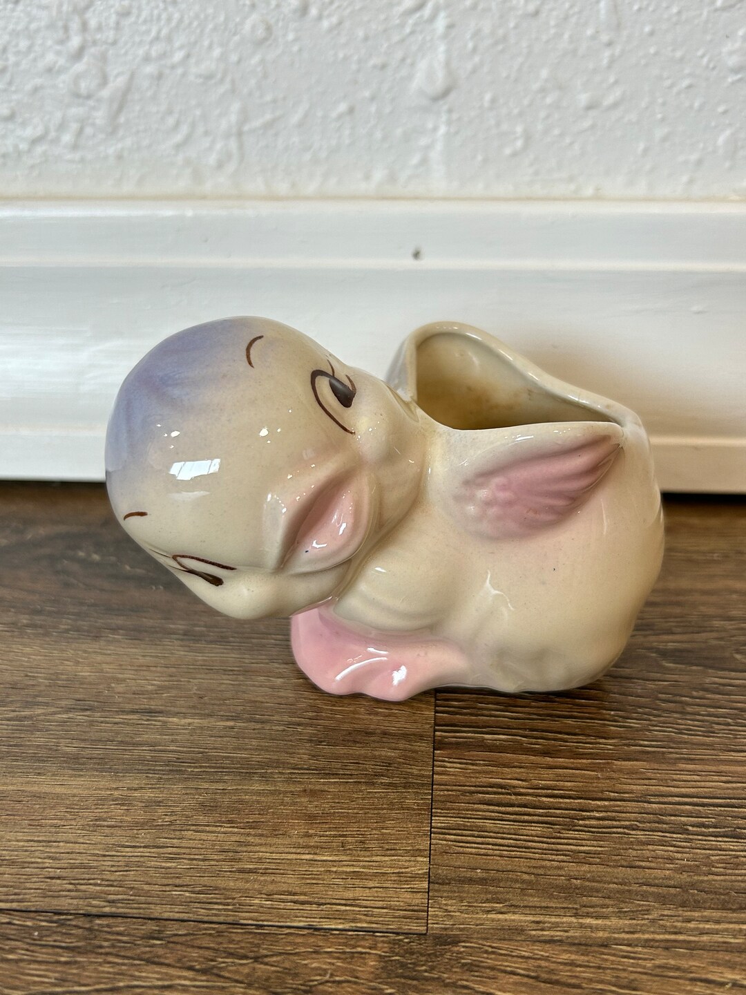 Vintage Baby Bird Planter in 50s Pink - Etsy